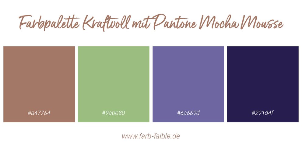 PANTONE Farbe des Jahres 2025: Mocha Mousse