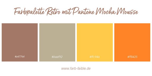 PANTONE Farbe des Jahres 2025: Mocha Mousse