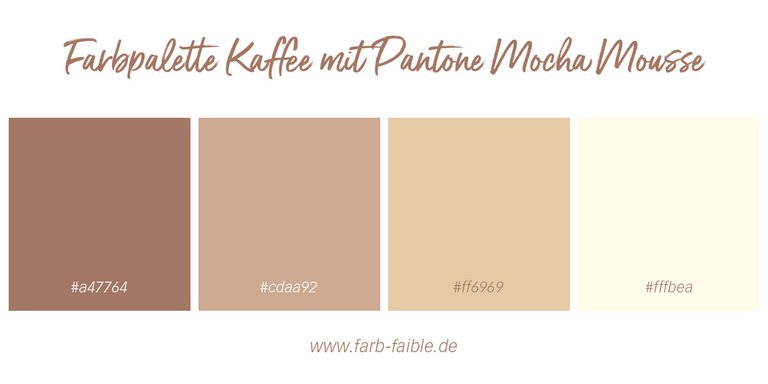 PANTONE Farbe des Jahres 2025: Mocha Mousse