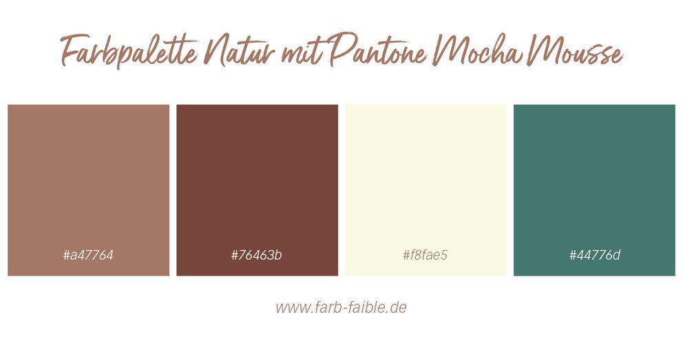 PANTONE Farbe des Jahres 2025: Mocha Mousse